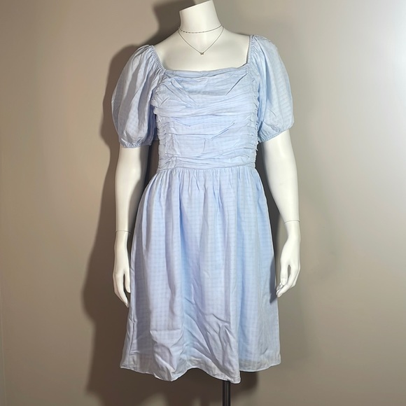 mittoshop | Dresses | Nwt Mittoshop Powder Blue Mini Dress | Poshmark
